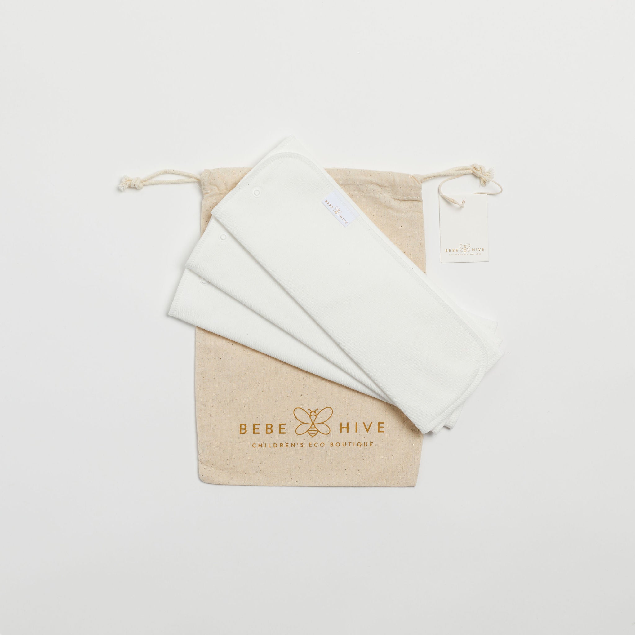 Bamboo Cotton Night Tri-fold Insert Set - Ai2 Cloth Nappy – Bebe Hive